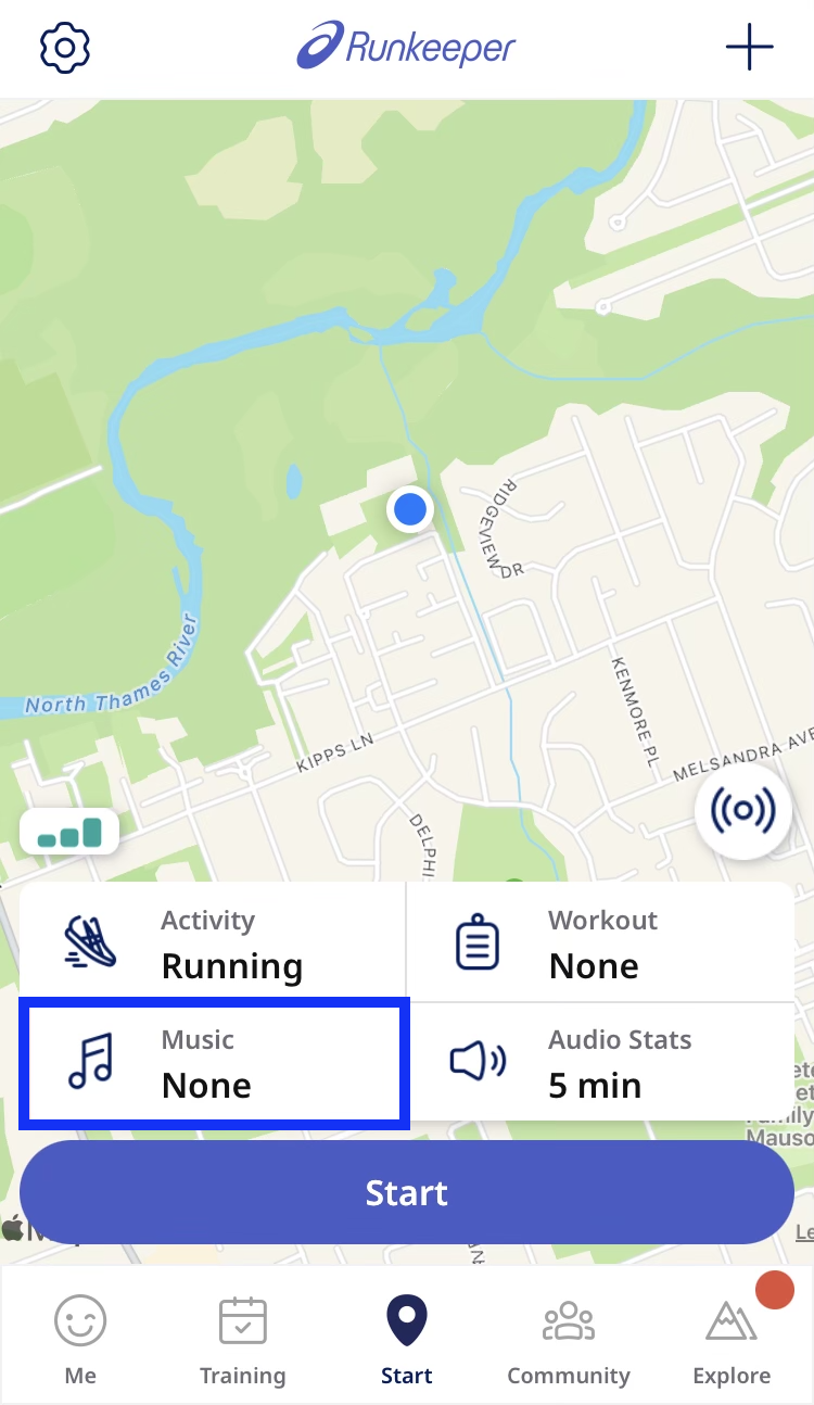 How to listen to music while using Runkeeper